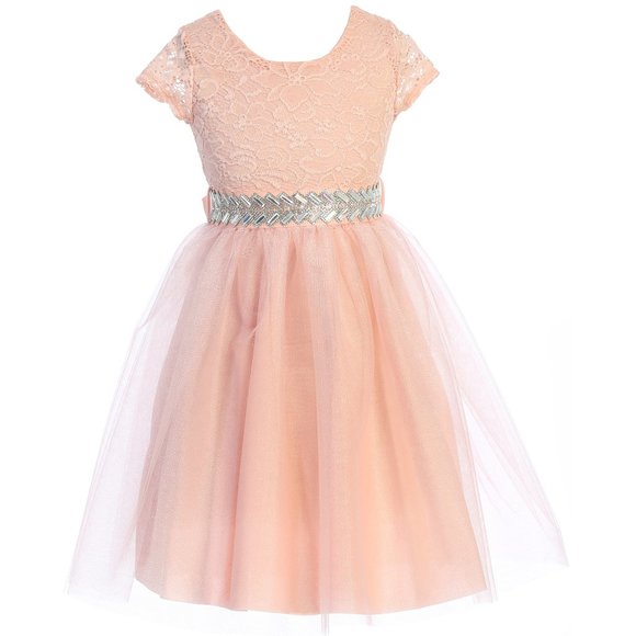 Bny Corner | Dresses | Big Girls Junior Girls Cap Sleeve Floral Lace ...